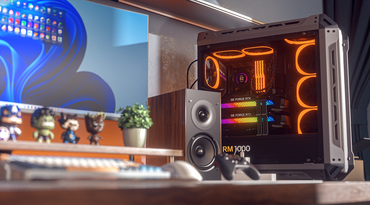 【桌面美学】渲染练习小纪_东谷初上-站酷ZCOOL