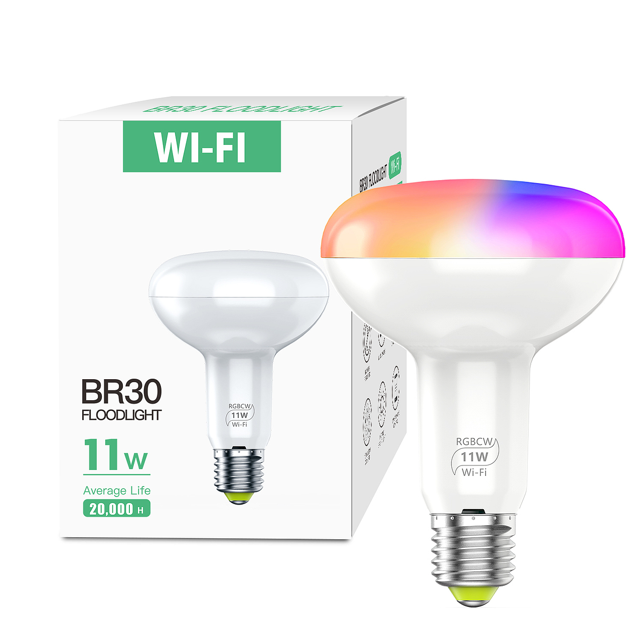 wifi-BR30智能全彩球泡_流浪太空人-站酷ZCOOL