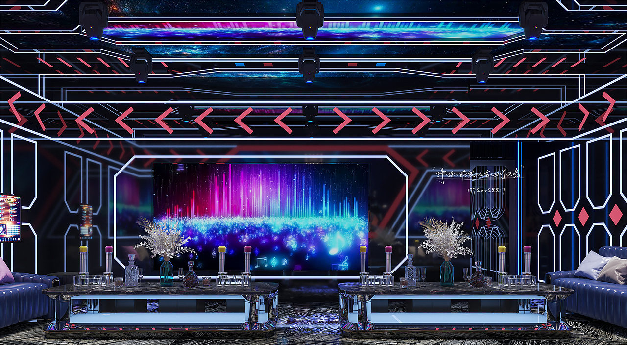 KTV设计——为现代科技风而生_星夜燕子-站酷ZCOOL