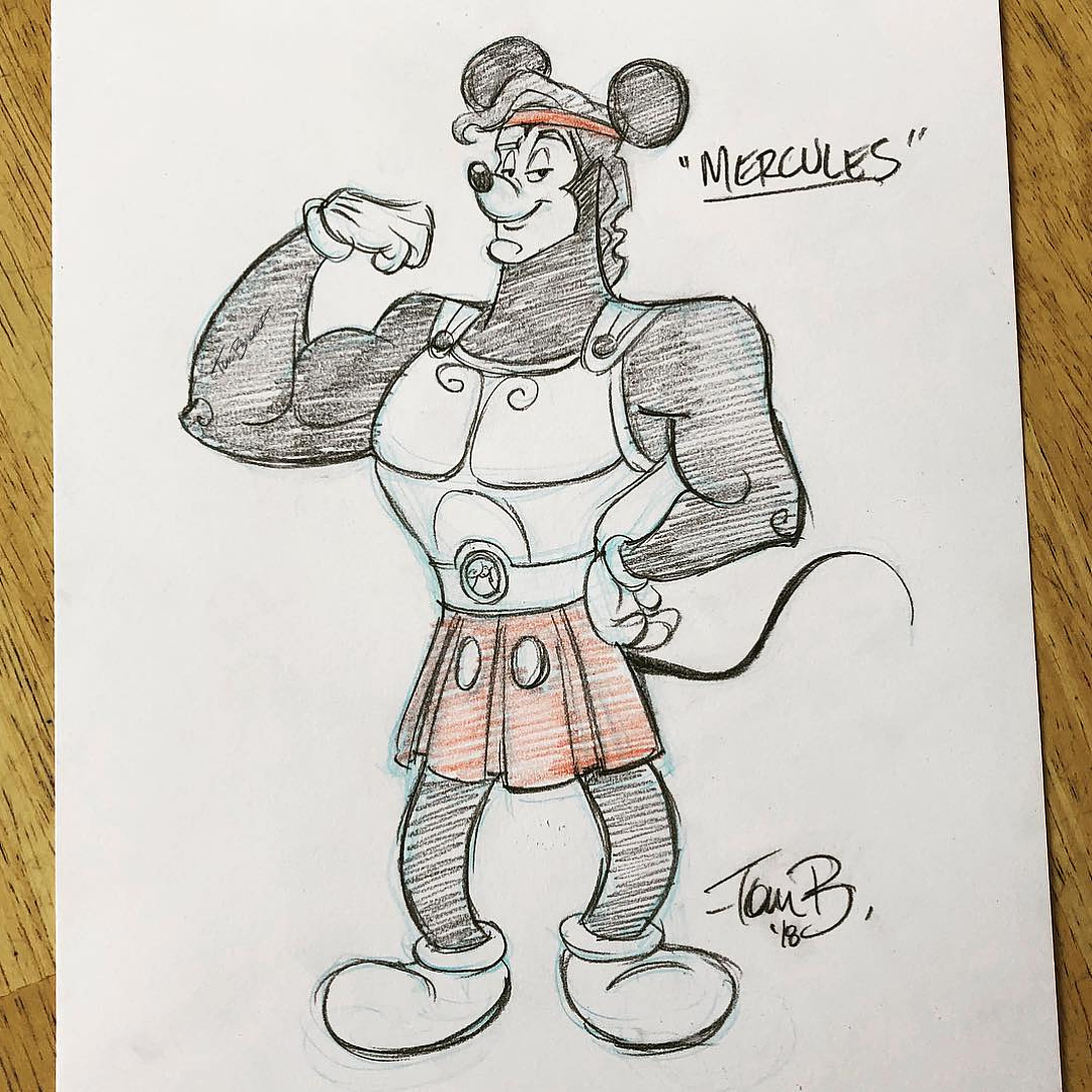 #WOW 奇妙的童趣世界！《米老鼠》经典手稿再现！_TomBancroft-站酷ZCOOL