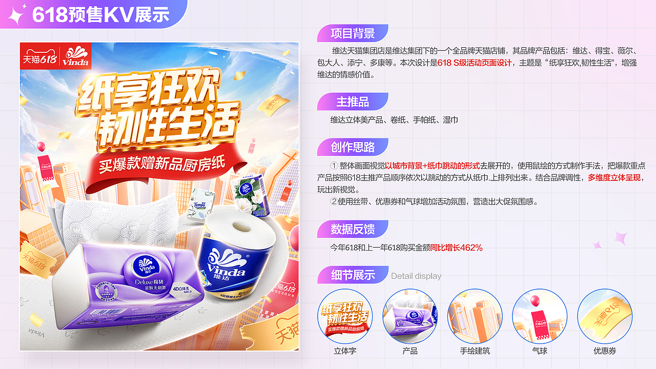 2022维达集团店618视觉分享_Abby__Lee-站酷ZCOOL