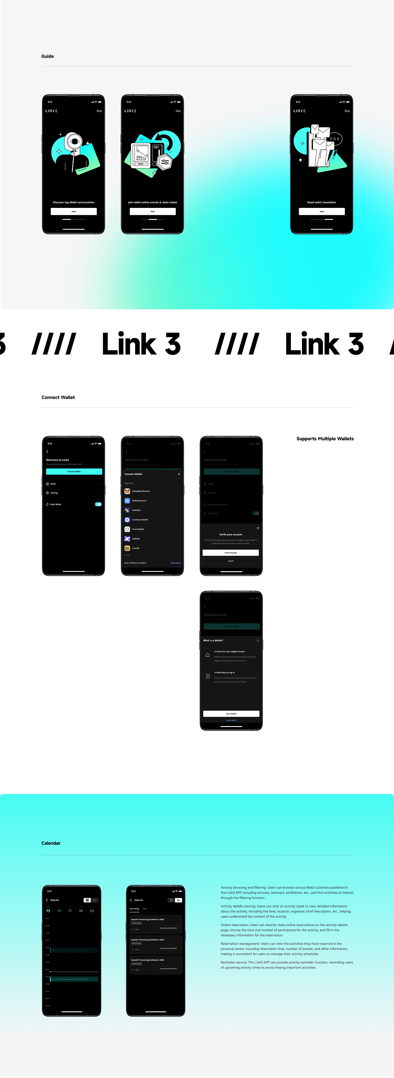 「Link3 1.0」区块链内容平台设计项目总结_Carroll宋行健-站酷ZCOOL