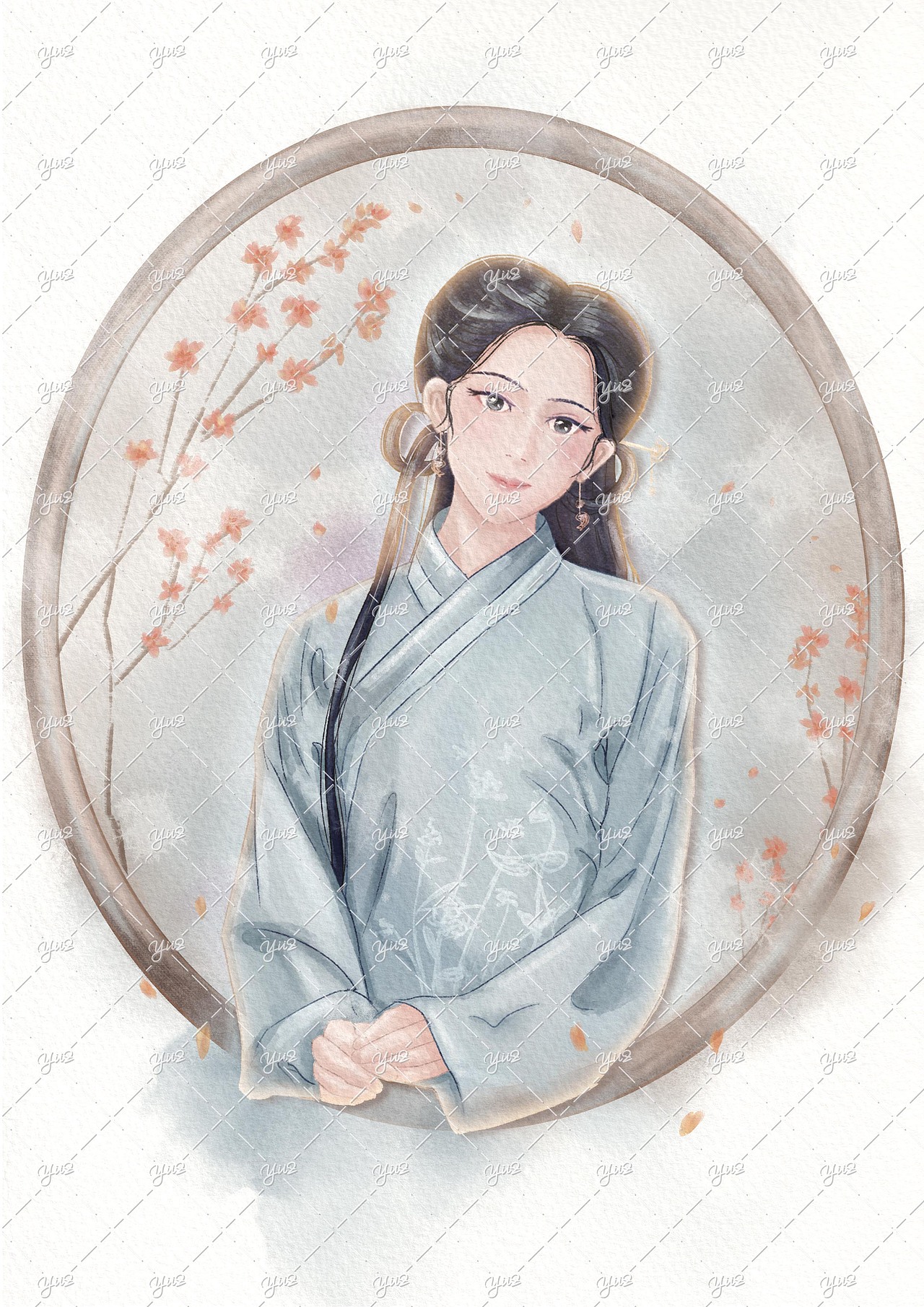 板绘人物-古风女#wow_隐舟YiiZ-站酷ZCOOL