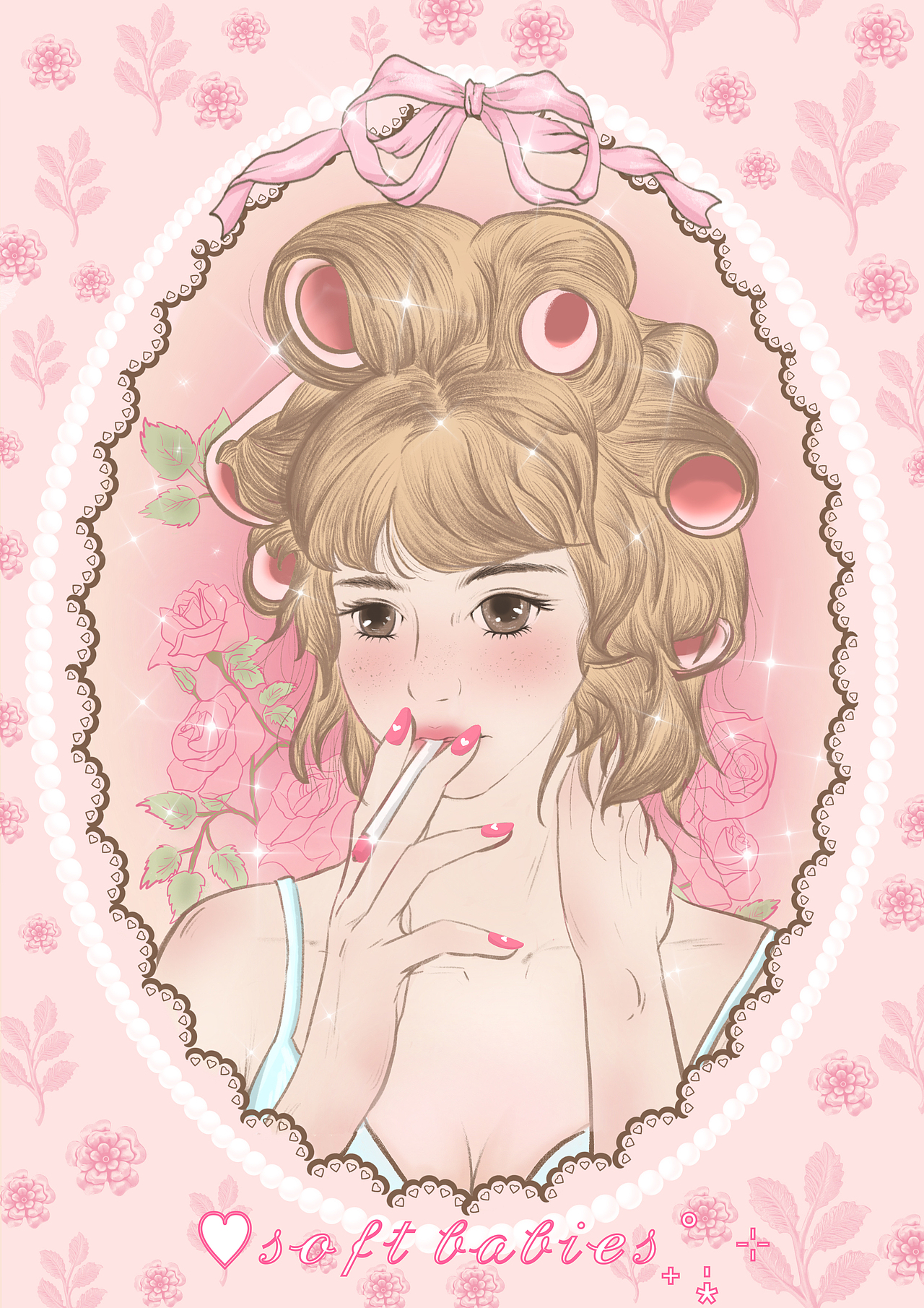 原创插画-少女的臆想_Minnie紫紫-站酷ZCOOL