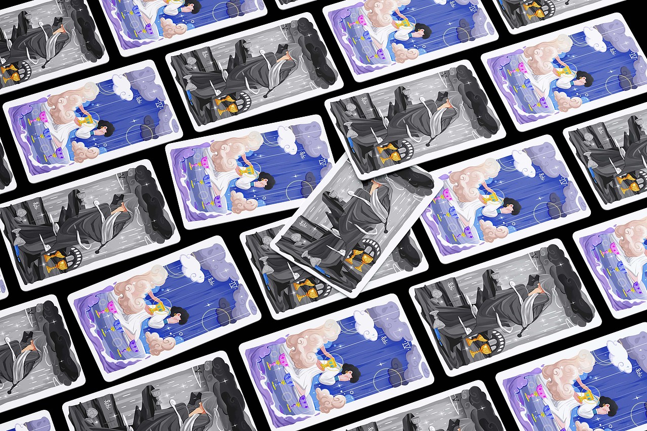 《梦游者·sleepwalker tarot》进度汇报&圣杯牌组插画|插画|新锐潮流插画|小鼠阿迟_原创作品-站酷ZCOOL