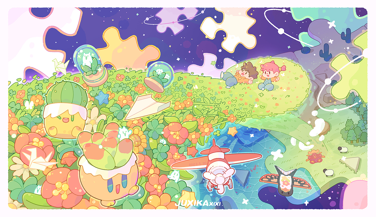 拼图世界_菊西卡xixi-站酷ZCOOL