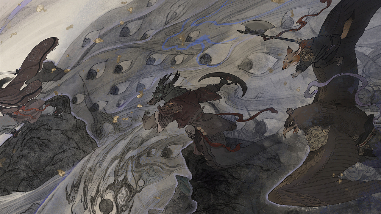 「仙魔大战-屠神宴」 大话西游世界观绘卷第五章节_阿雕ADyio-站酷ZCOOL