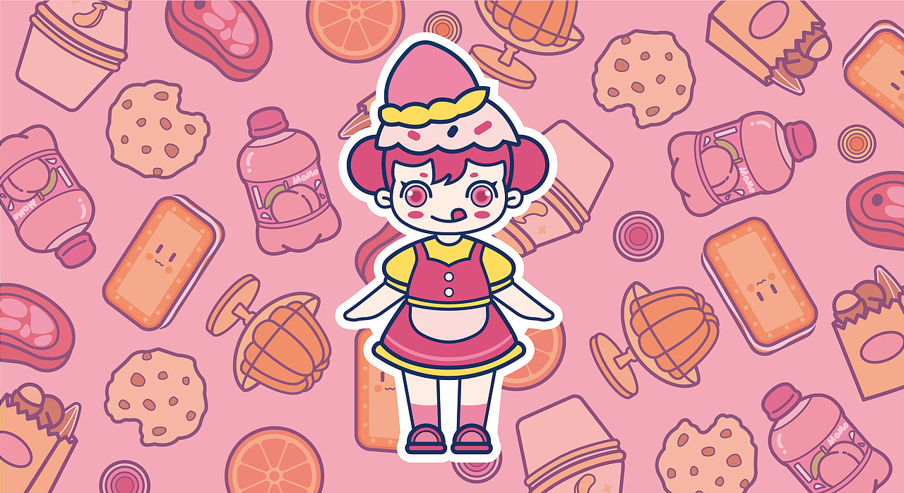 甜妞零食-IP形象设计_AKIRA荆-站酷ZCOOL