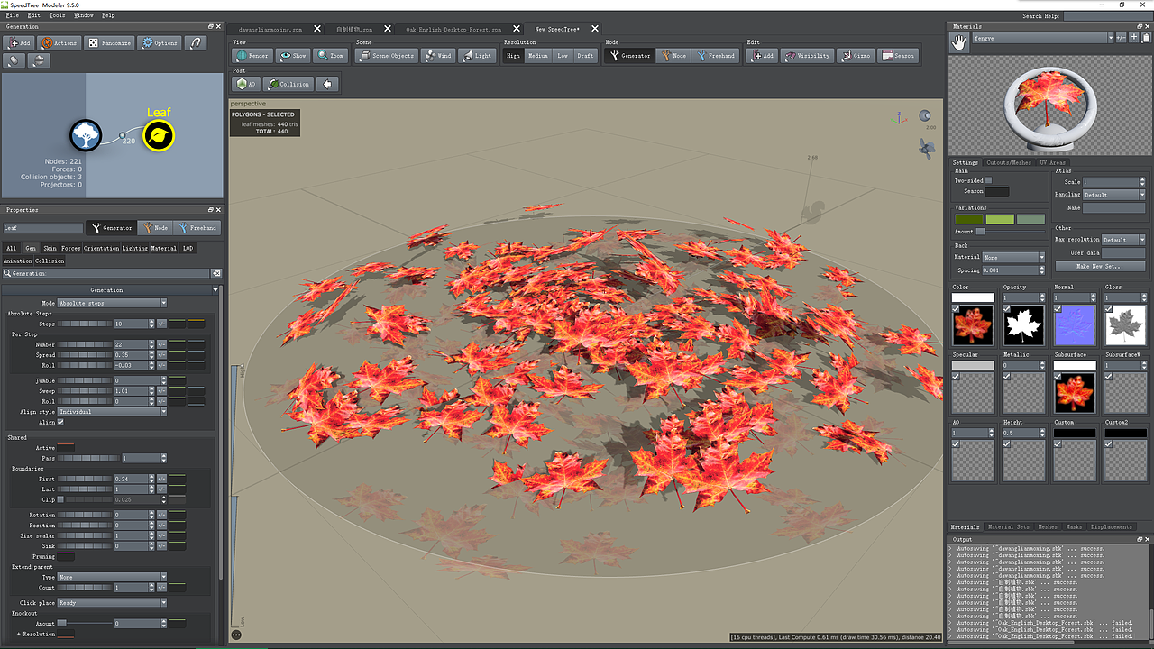 自制植物法线、粗糙、透明和3S贴图及在SpeedTree效果_初代神-站酷ZCOOL