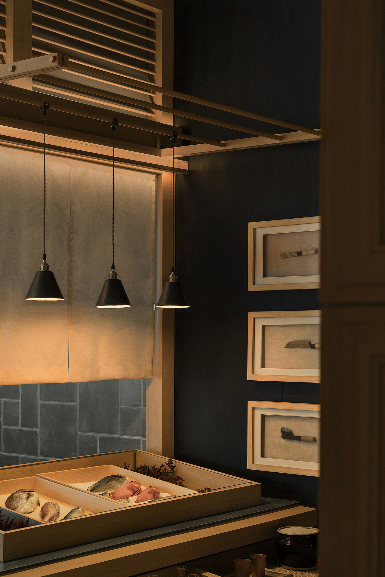 FUNUN LAB｜傲鳗日料·物哀美学下的日式空间新叙事_空间视觉美学-站酷ZCOOL