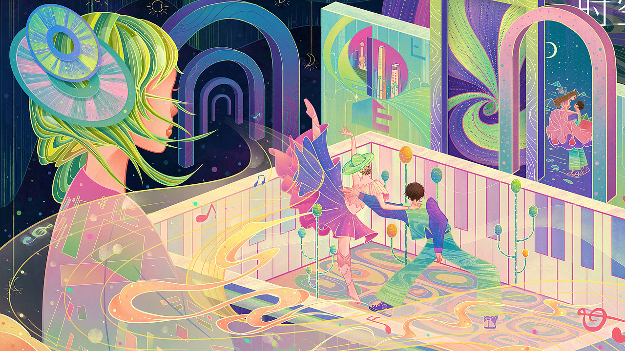 时空的回响 Echo of time & space——康定斯基_Z91602554-站酷ZCOOL