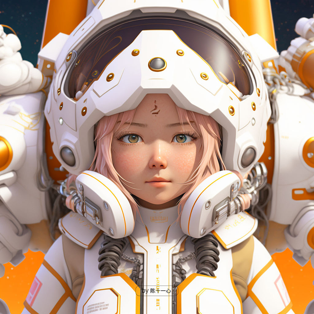 【Midjourney】机甲甜姬 _陈十一心SD-站酷ZCOOL