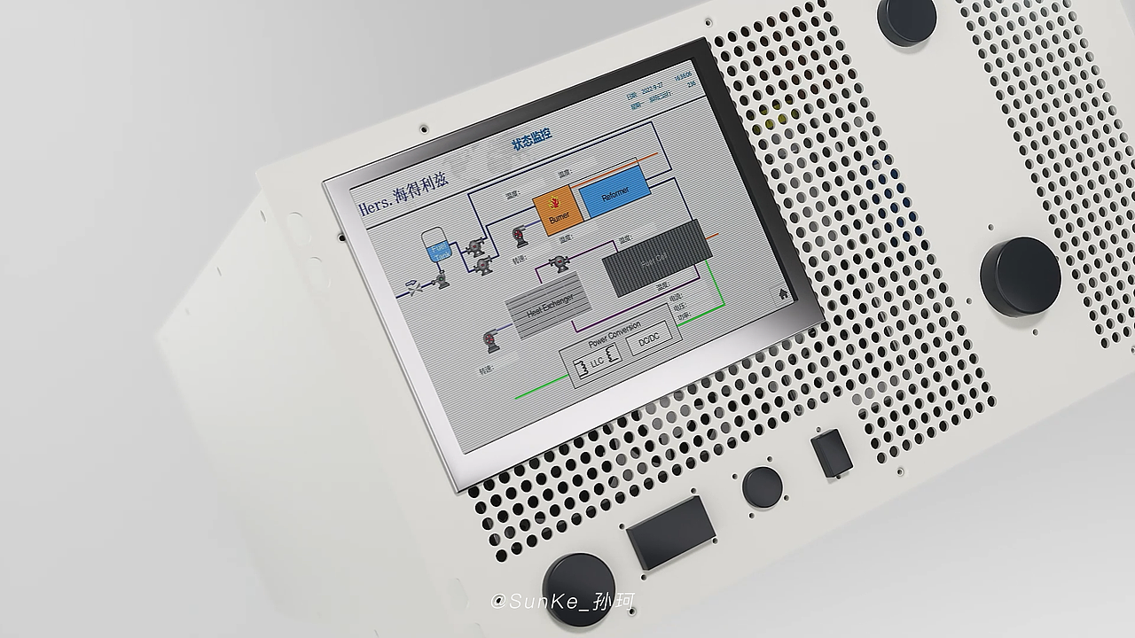 产品广告 新能源氢燃料电池 海得利兹产品三维CG动画_SunKe_孙珂-站酷ZCOOL