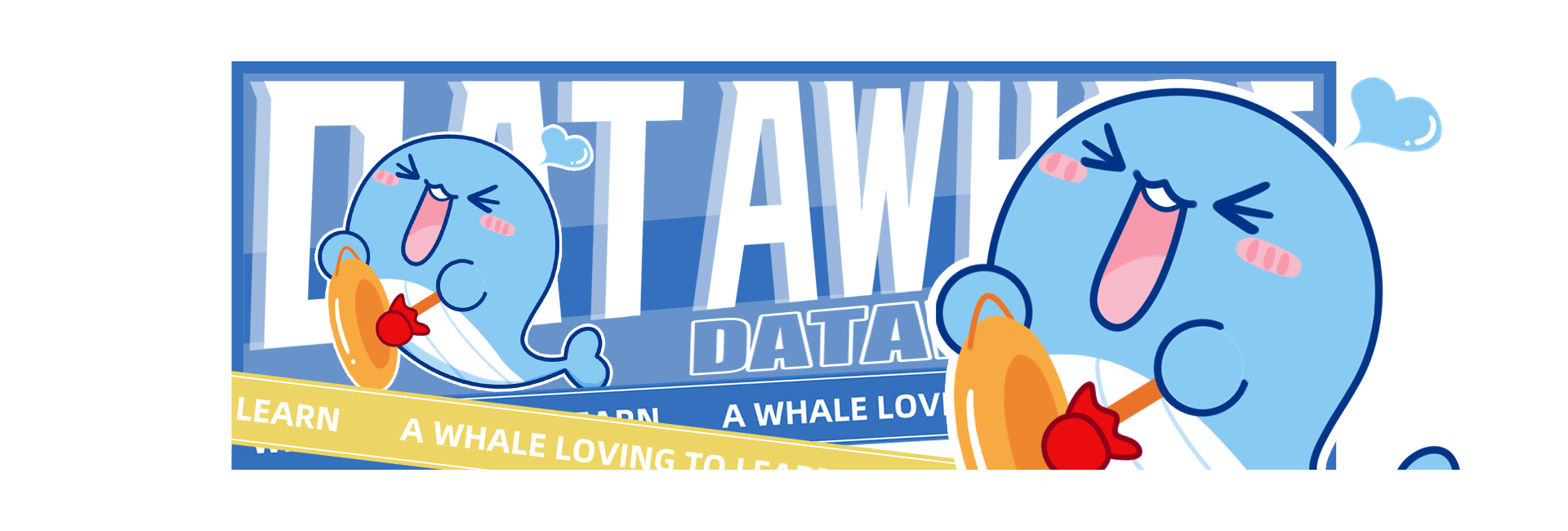 DATAWHALE丨爱学习的小鲸鱼 表情包_一卡车小猪-站酷ZCOOL