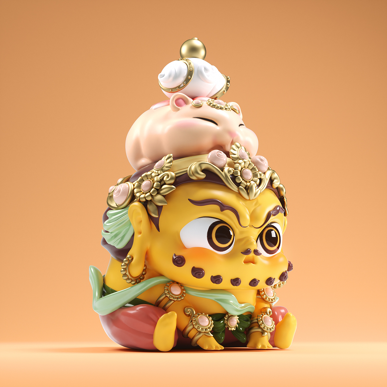 福福贴贴_慧根系列盲盒项目分享_LANV-站酷ZCOOL