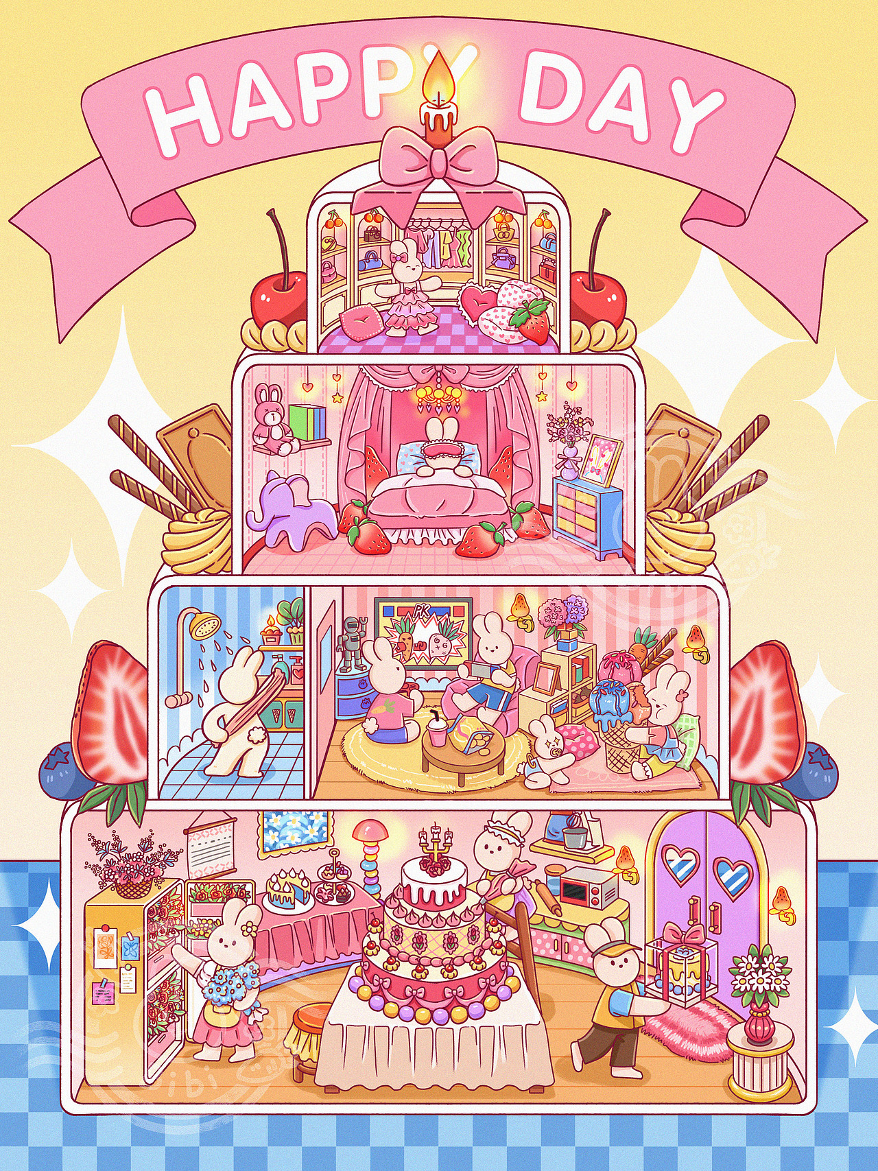 这些年画的兔兔🐰_比比BiBi-站酷ZCOOL