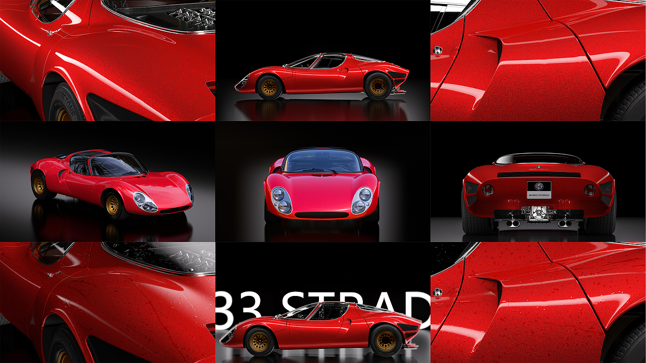 阿尔法罗密欧33stradale_Mr南城浮生-站酷ZCOOL