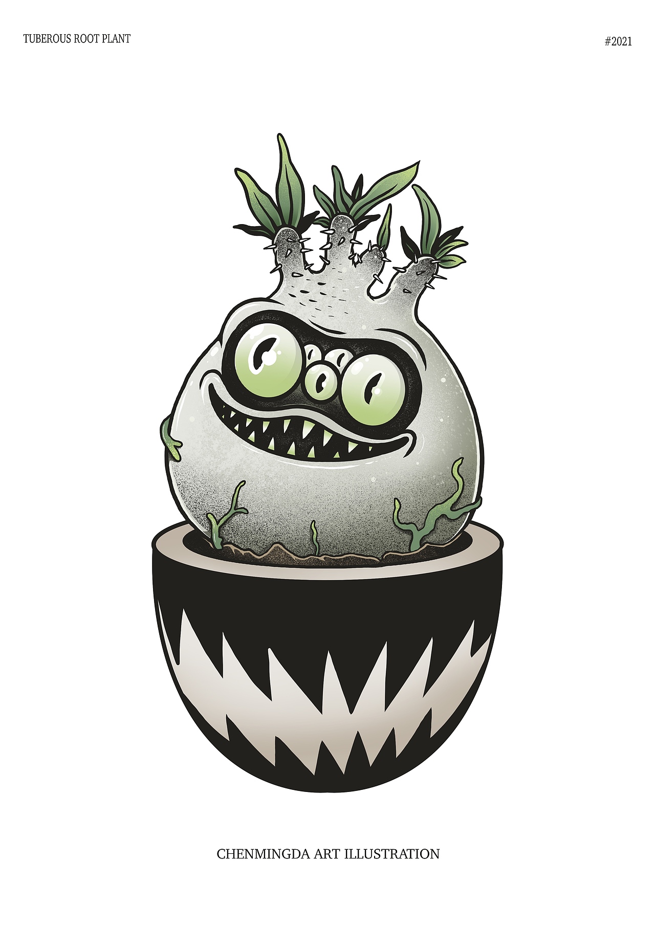 Monster root illustration_晨鸣达-站酷ZCOOL