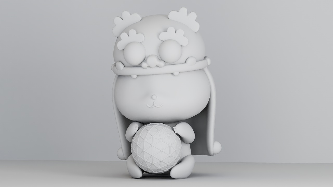 中国元素醒狮卡通3D设计_Nick老师-站酷ZCOOL