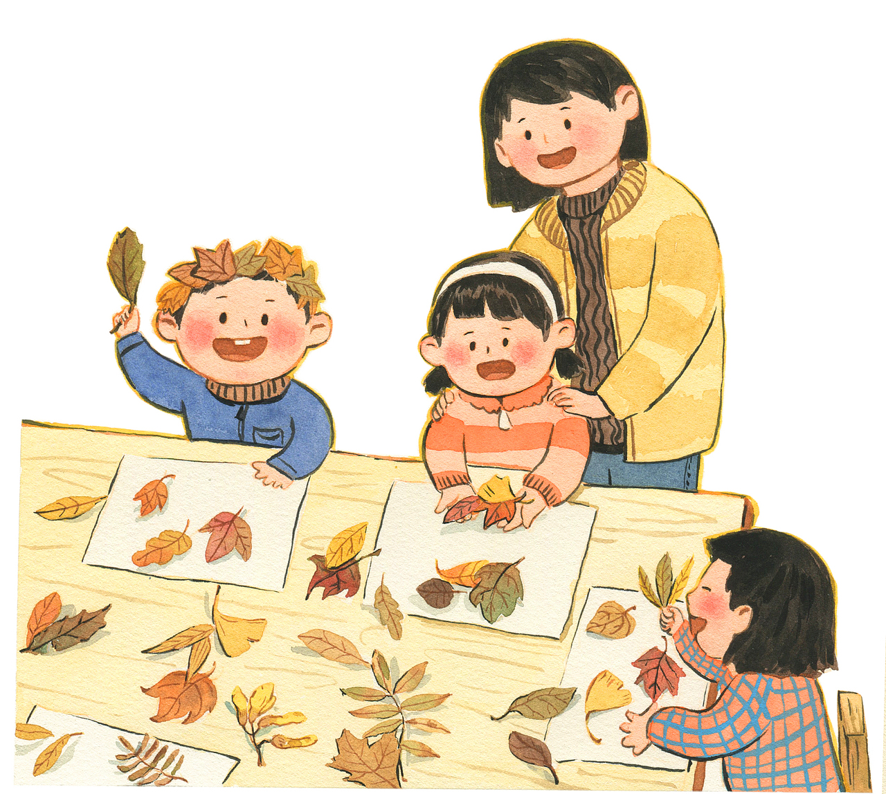 小树叶，我的朋友_明月ming-站酷ZCOOL