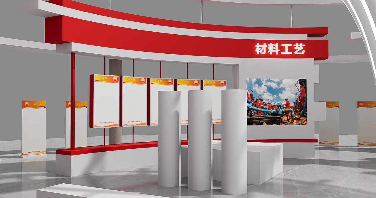D5渲染器 C4D 油田展馆_神兽丶-站酷ZCOOL