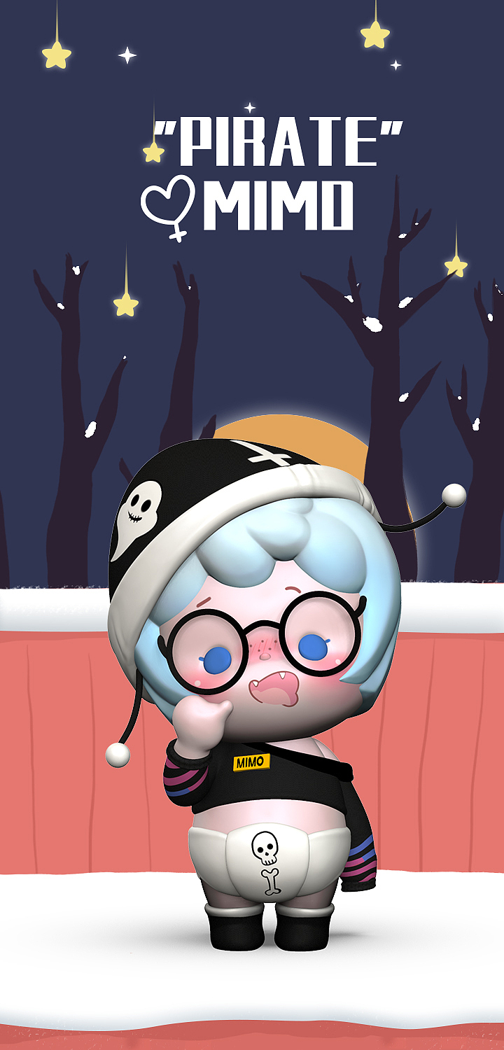 潮玩IP设计丨MIMO海盗帽-限量款大娃_森虹设计-站酷ZCOOL