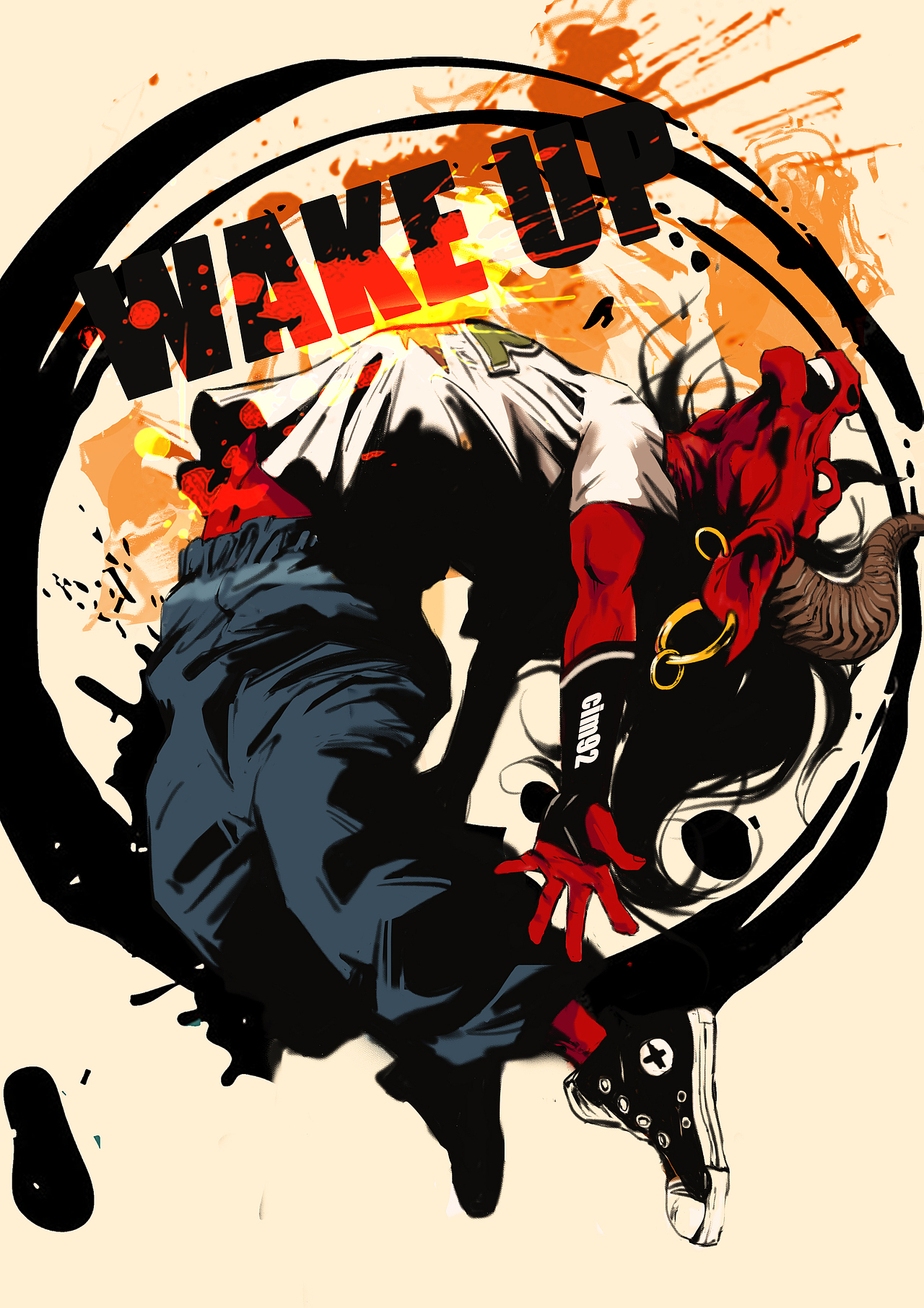 《B-boy Animal》-红牛_Cim92-站酷ZCOOL