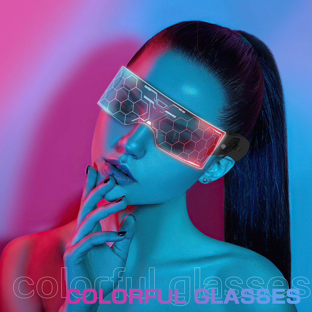 亚马逊设计-LED眼镜_咩咩羊YYY-站酷ZCOOL