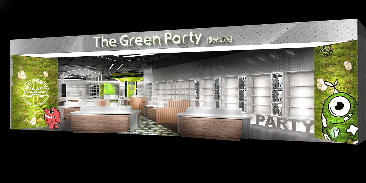 THE GREEN PARTY 天津概念店|space|Commercial Space Design|winsenwang_Original ...