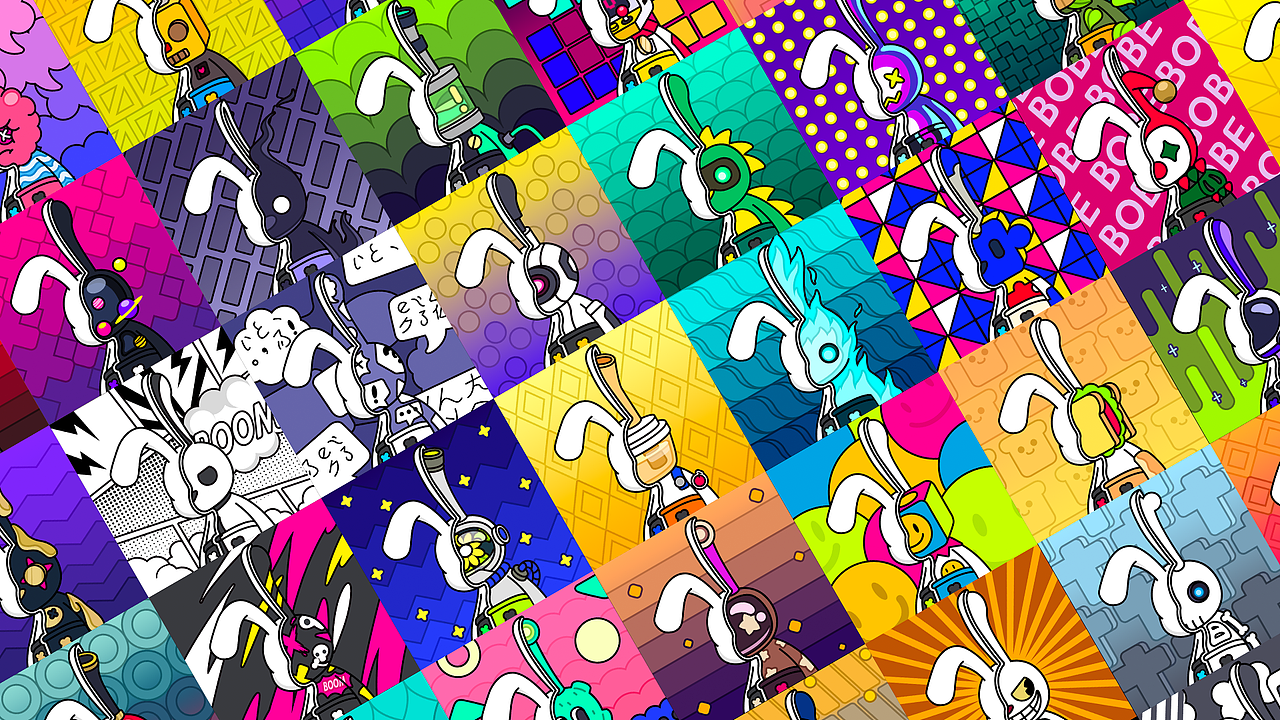 BUNY FAN BUNY兔迷兔半身系列-数字藏品头像_我是你小强哥-站酷ZCOOL