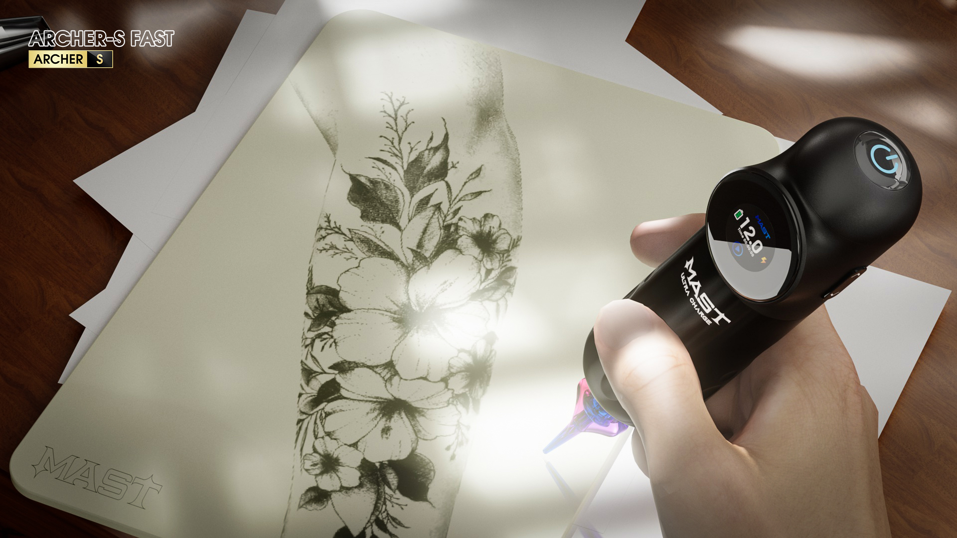 ARCHER S纹身电池笔机_Tattoo_Kevin-站酷ZCOOL