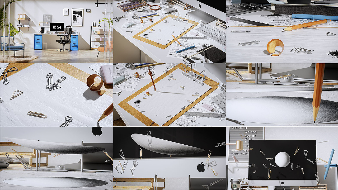 小球转场运镜C4D动画_大梦小半liu-站酷ZCOOL