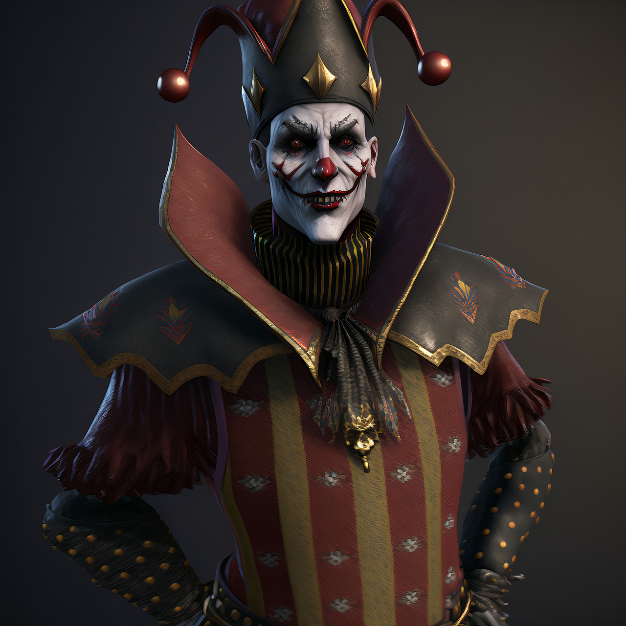 噩梦成真系列：小丑[个人AI作品]_StevenVon92-站酷ZCOOL