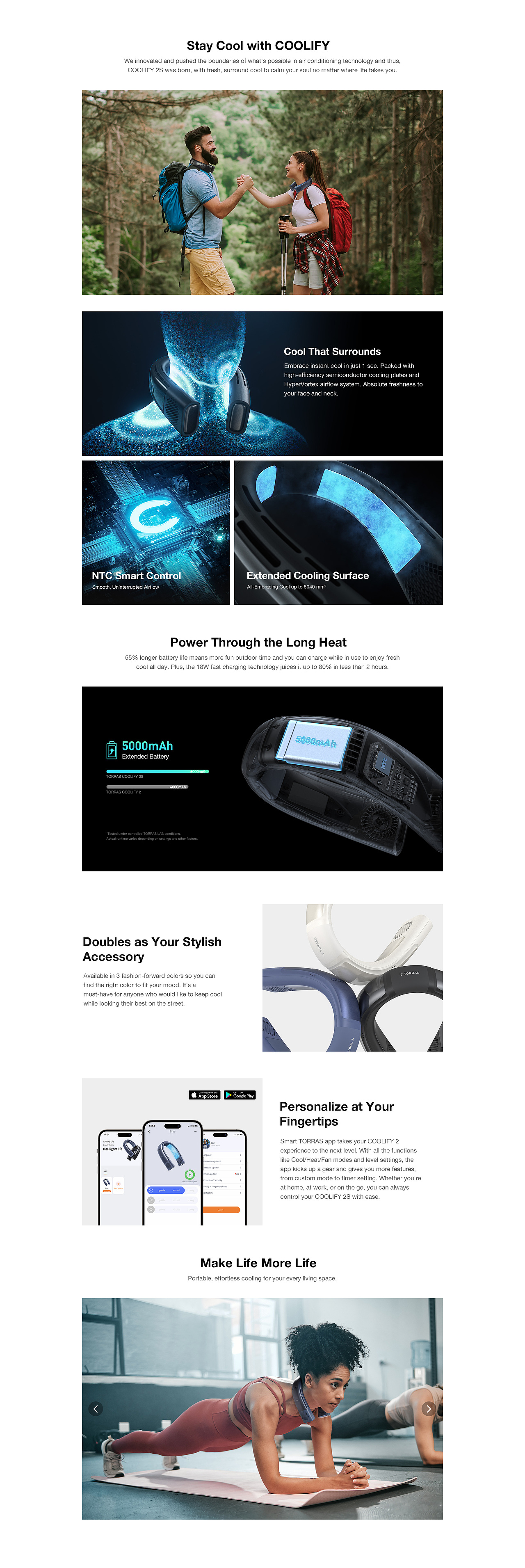 图拉斯COOLIFY 2S挂脖空调官网着陆页_風之谷-站酷ZCOOL