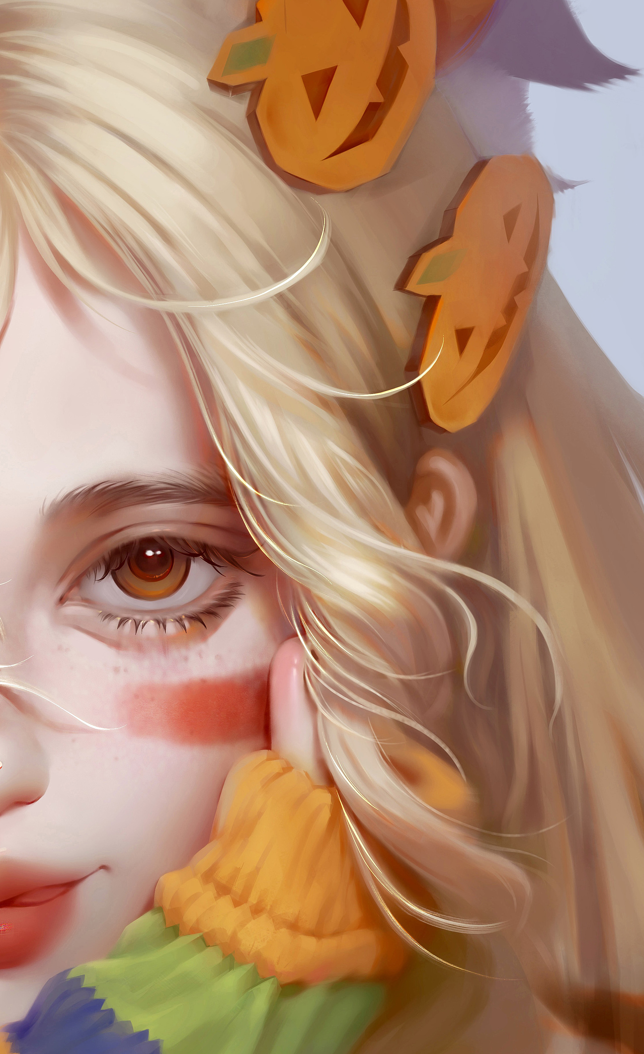 万圣节·女孩头像_京京Leah-站酷ZCOOL