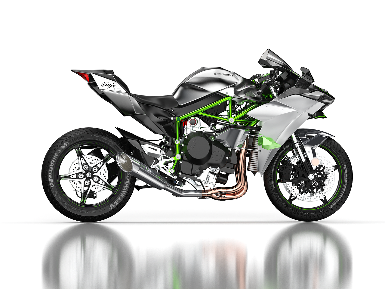 【Keyshot渲染】川崎H2R摩托_海伦南岸丶-站酷ZCOOL