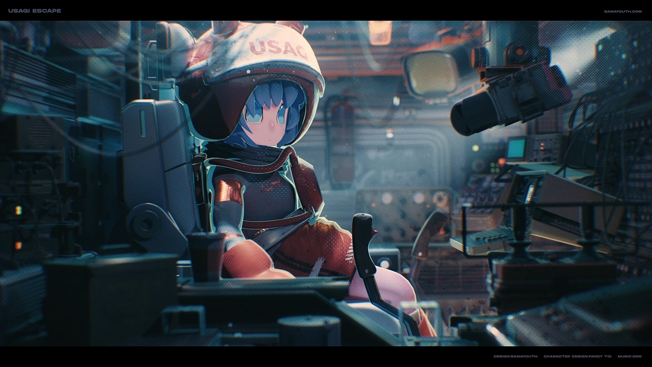 【个人原创CG】Usagi escape逃脱兔_青年萨玛-站酷ZCOOL