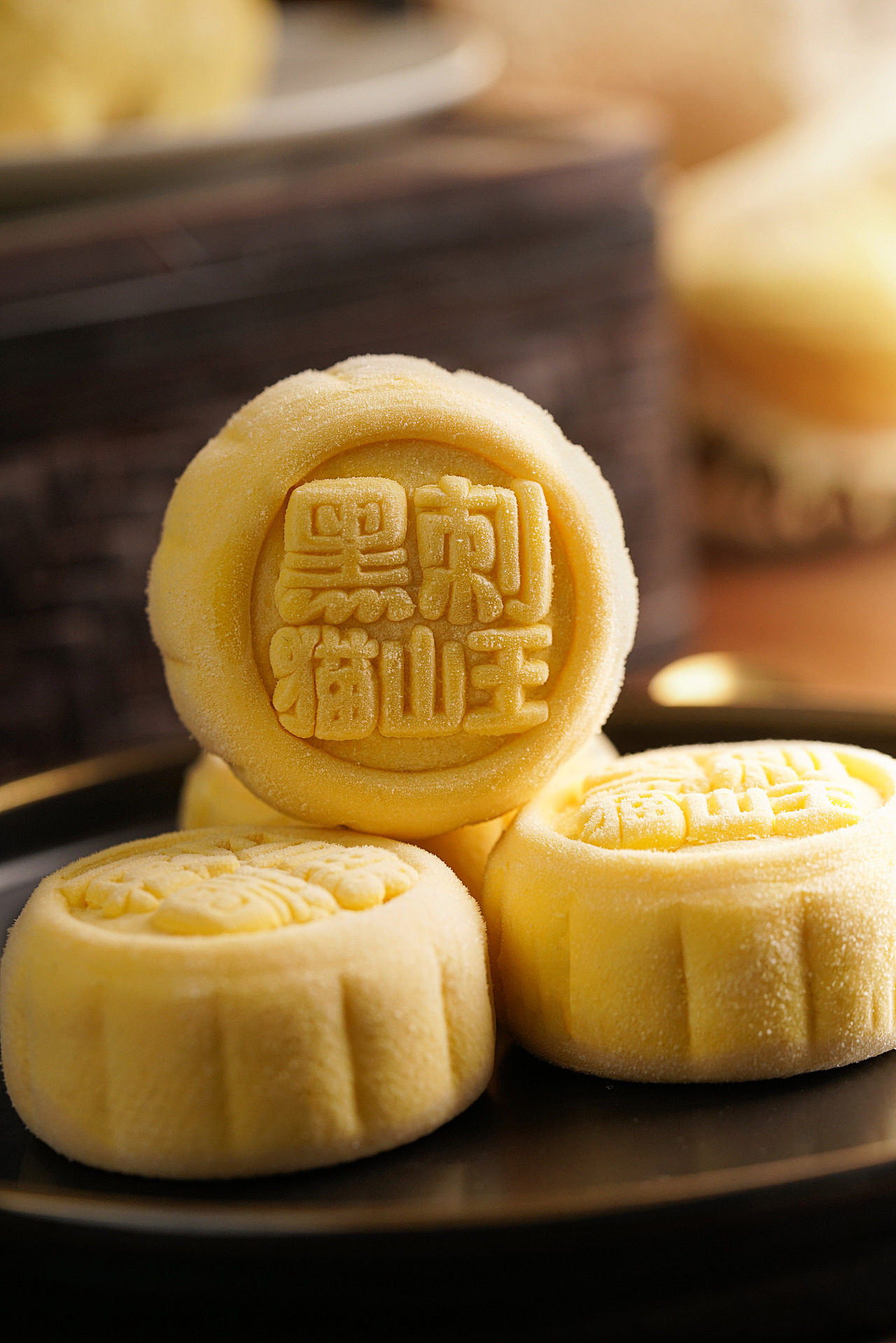 黑刺猫山王榴莲月饼拍摄_肥肥7025-站酷ZCOOL