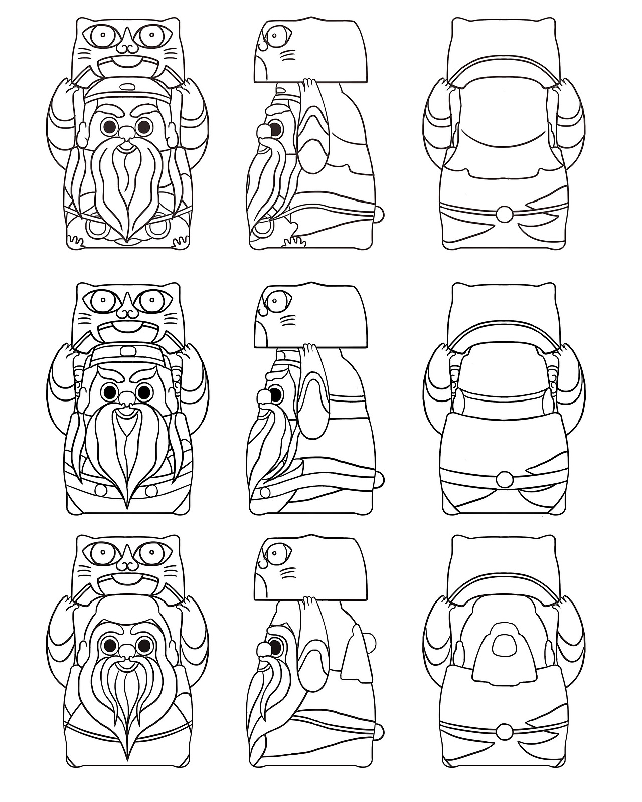 虎举人 福禄寿人物ip设计_黑hey糖-站酷ZCOOL