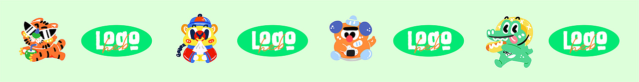 Delicious animal-吃货小甜心系列-卡通LOGO_hebheb-站酷ZCOOL