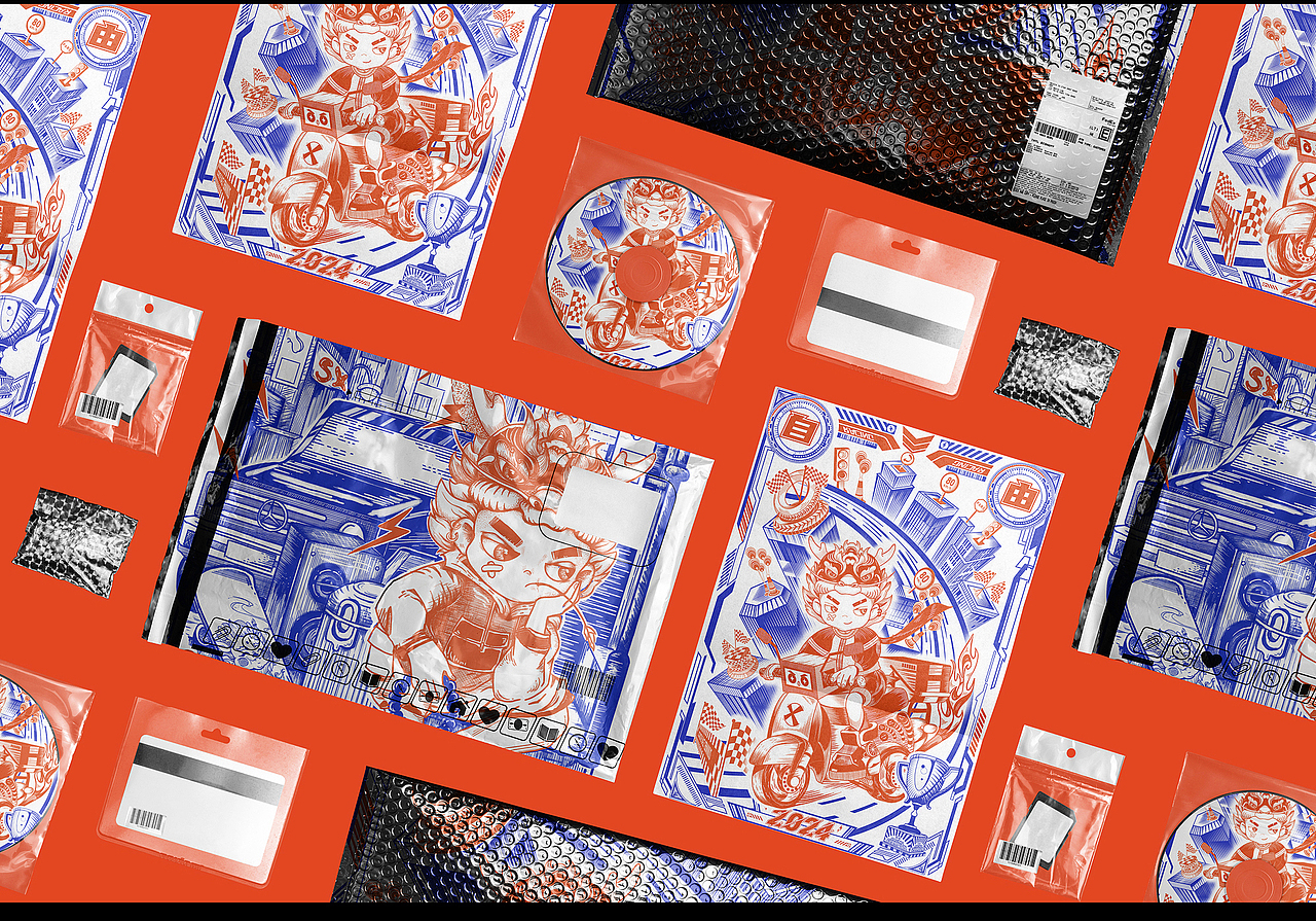 2024年龙年潮流IP系列插画_金果子插画-站酷ZCOOL