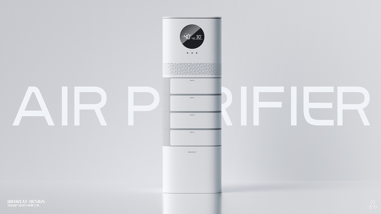 空气净化器ID设计 | Air purifier ID design_设绘猫产品设计-站酷ZCOOL