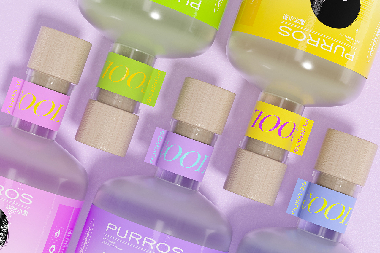 PURROS | 低度果味酒包装设计_青轶设计-站酷ZCOOL