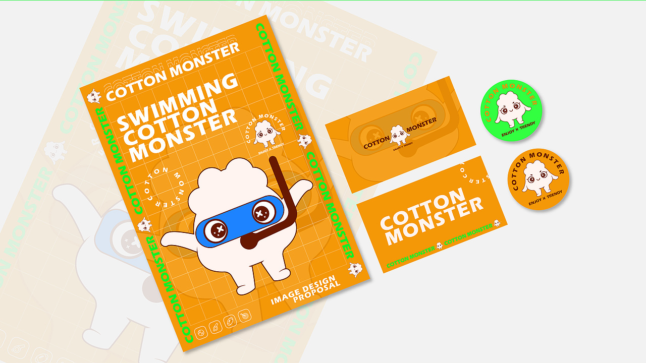 COTTON MONSTER棉花怪IP形象设计_糖小醋-站酷ZCOOL