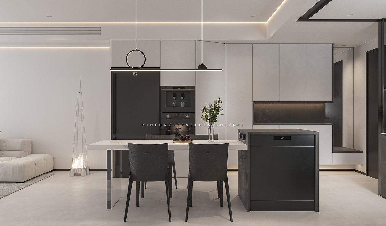 现代极简 | 87㎡ | 2居室 _尜尜疯-站酷ZCOOL