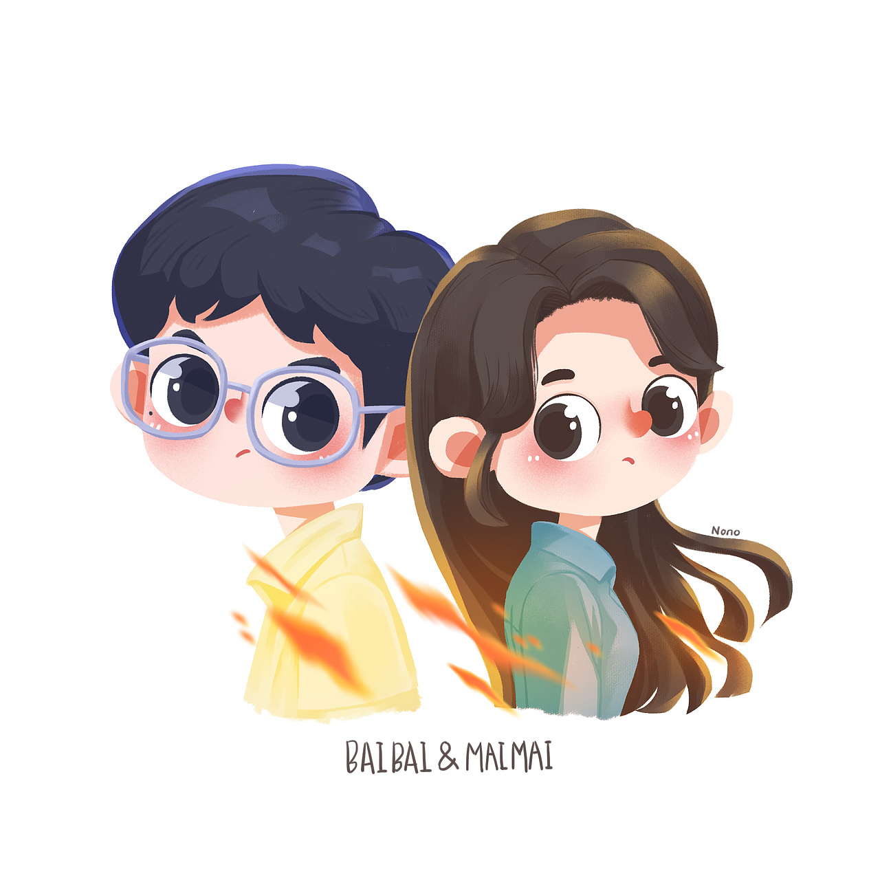 Q版同人插画《开端》_宇宙Nono-站酷ZCOOL