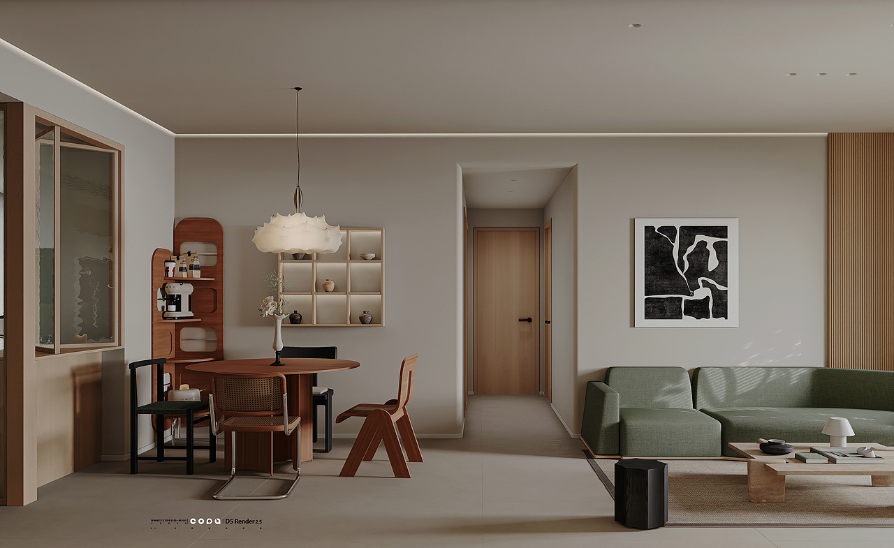 D5渲染器原木风视觉表现|靠背视觉D5写实案例全流程_靠背高端视觉表现-站酷ZCOOL