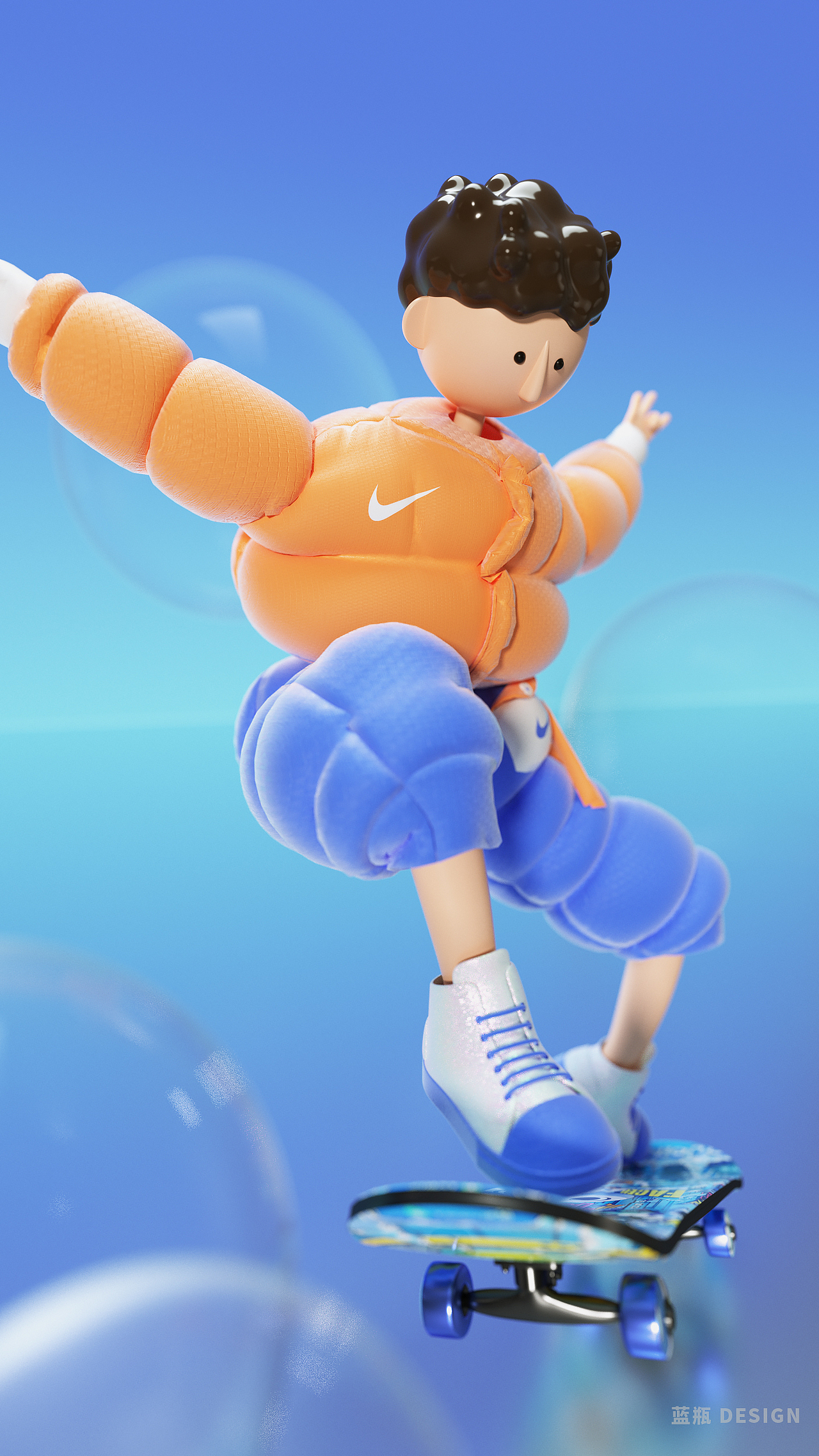 C4D人物IP/MD衣服_蓝瓶设计-站酷ZCOOL