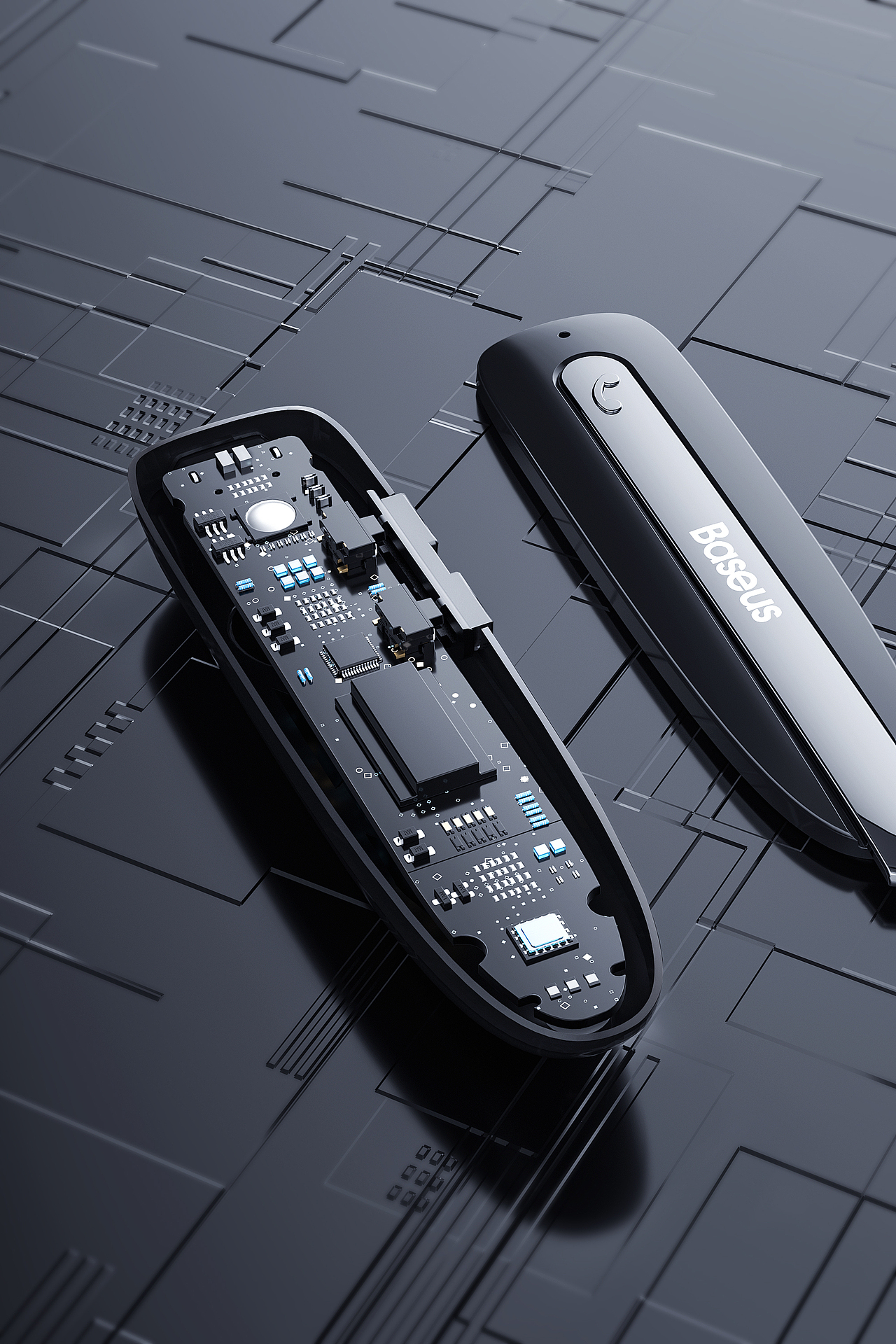 蓝牙耳机场景渲染_璟平666-站酷ZCOOL