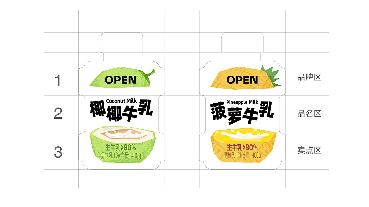 简爱OPEN X LBD｜果味乳饮料的营养“打开”新方式_LBD品牌创意-站酷ZCOOL